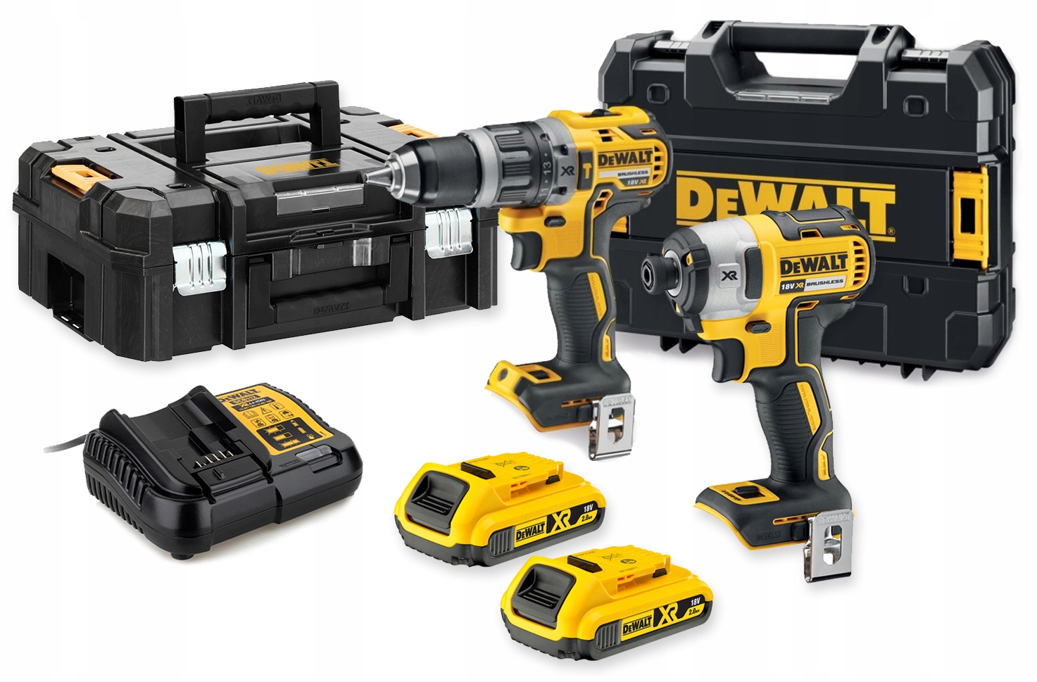 DEWALT ZESTAW COMBO DCD796 + DCF887 18V DCK266D2 2x2AH - 365pro.pl